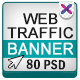 Web Traffic Banners - 5 Colours, Web Elements | GraphicRiver