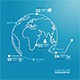 World Business Diagram Line Style Design Template, Infographics ...