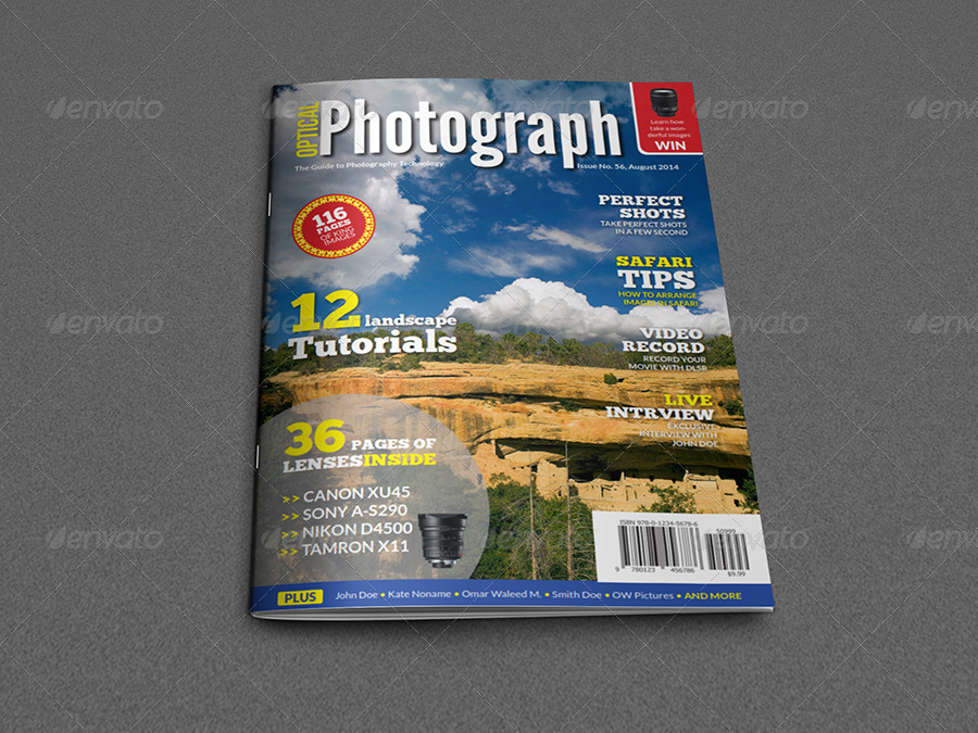 Photographer Magazine Cover Template Vol.3, Print Templates | GraphicRiver