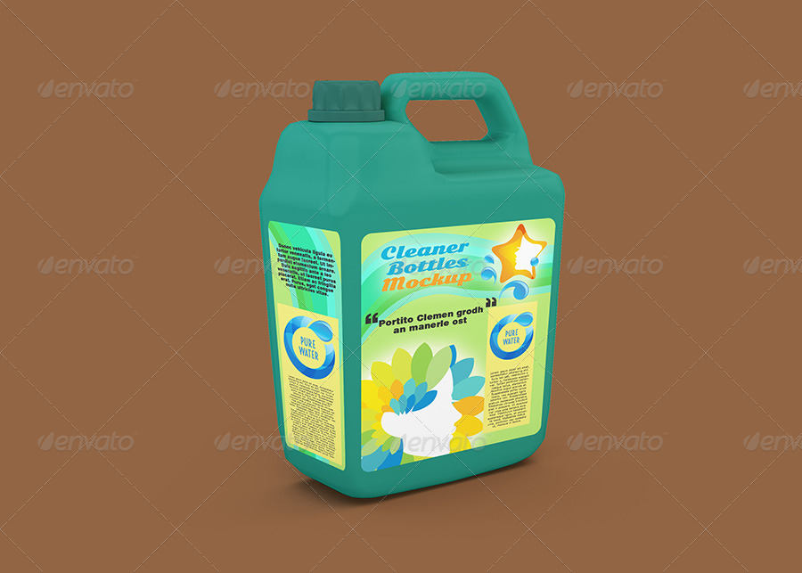 Cleaner Bottle Mockup, Graphics | GraphicRiver