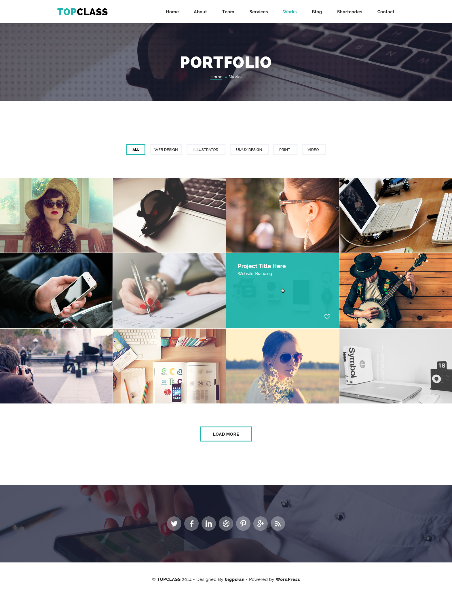 TOPCLASS - OnePage Creative PSD Template by bigpsfan | ThemeForest