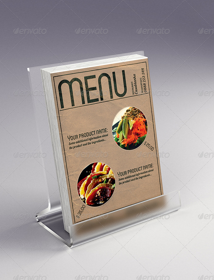 Vintage style restaurant menu, Print Templates | GraphicRiver