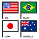 220 Flags of World, Icons | GraphicRiver