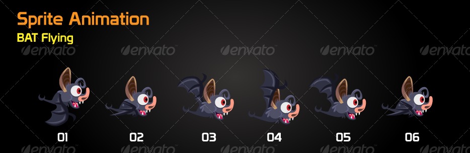 Flappy Bat Game Assets, Game Assets | GraphicRiver
