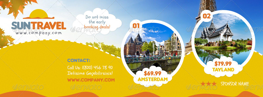 Travel Tour Timeline Templates, Web Elements | GraphicRiver