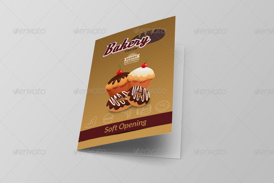 Bakery Soft Opening Invitation Card Template, Print Templates ...