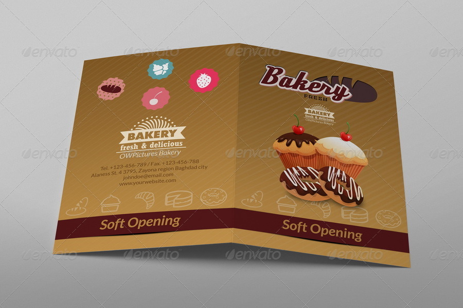 Bakery Soft Opening Invitation Card Template, Print Templates ...