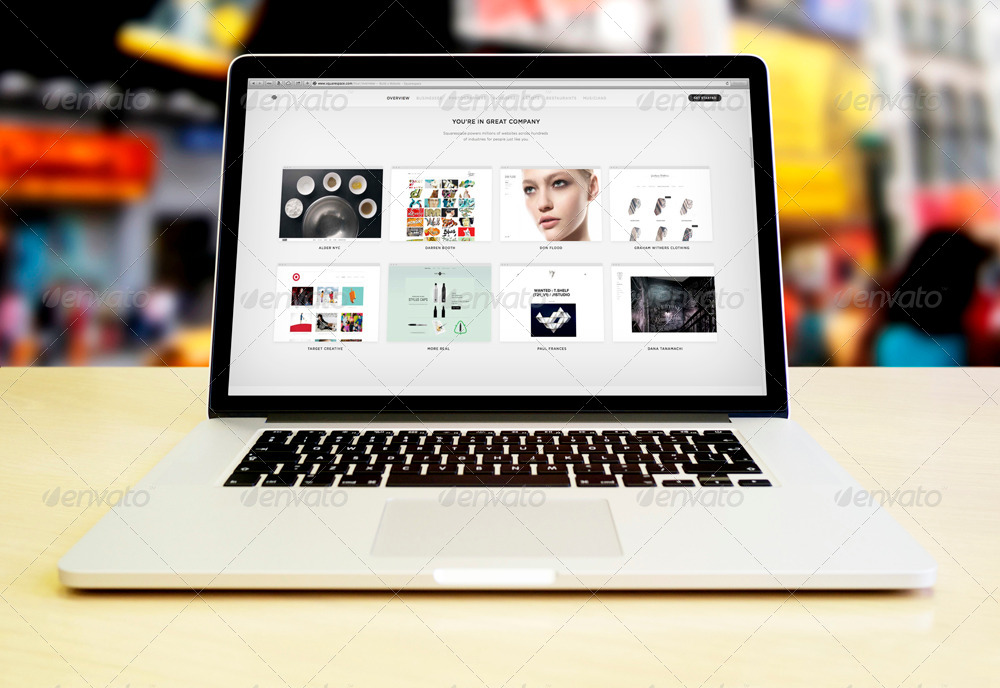 Laptop Web App Mock-Up, Graphics | GraphicRiver