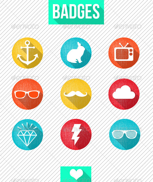 Badge Icons, Icons | GraphicRiver