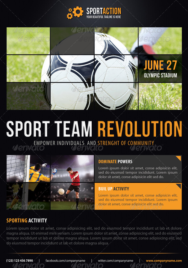3 in 1 Sport Activity Flyer Bundle 06, Print Templates | GraphicRiver