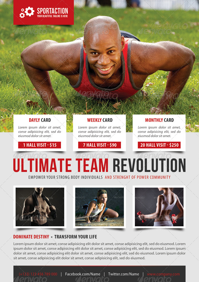 3 in 1 Sport Activity Flyer Bundle 07, Print Templates | GraphicRiver