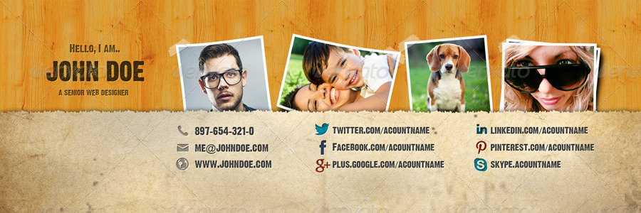 New Twitter Header Background Design, Web Elements | GraphicRiver