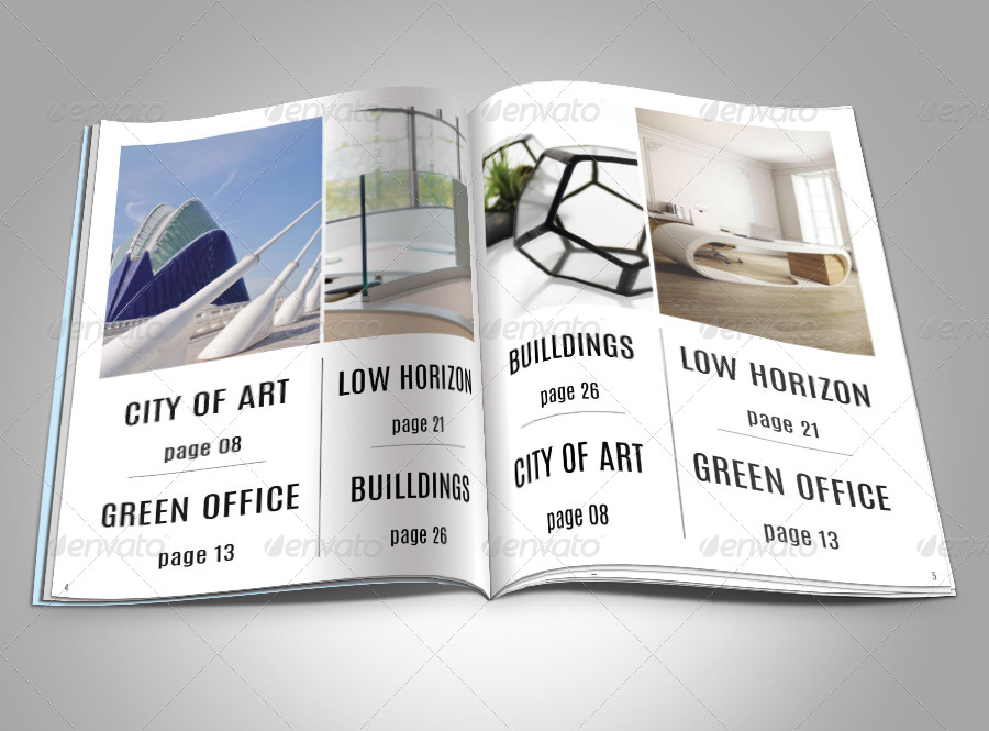 Modern Architecture Magazine Template, Print Templates | GraphicRiver