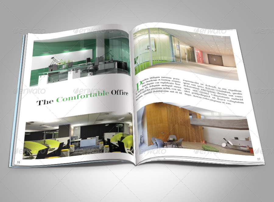 Modern Architecture Magazine Template, Print Templates | GraphicRiver