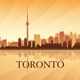 Toronto City Skyline Silhouettes Set, Vectors | GraphicRiver