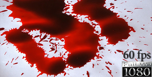 Red Ink Dripping on Paper 2, Stock Footage | VideoHive