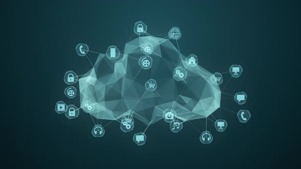 Concept Of Cloud Computing, Motion Graphics | VideoHive