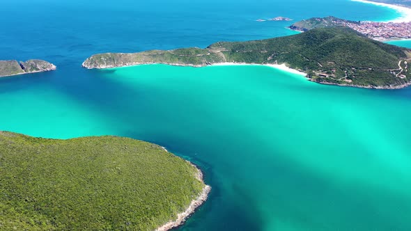 Coast city of Lakes Region, tourism landmark of Rio de Janeiro, Brazil ...