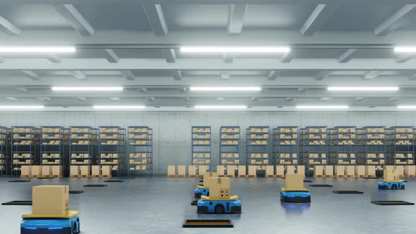 Agv Warehouse., Motion Graphics | VideoHive