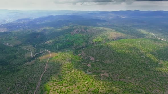 Cluster Villages in Sparse Woodland, Stock Footage | VideoHive