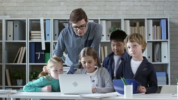 Children Doing Group Task, Stock Footage | VideoHive