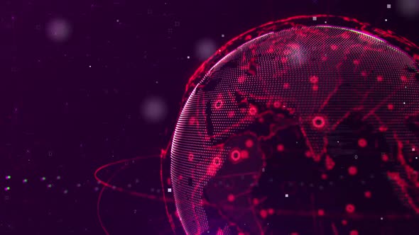 Global News Red Background Right Loop, Motion Graphics | VideoHive