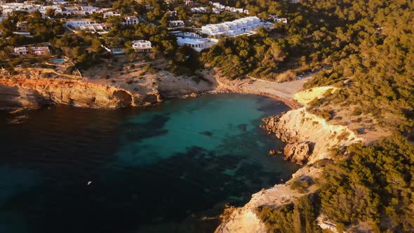 Cala Codolar beach in Ibiza, Spain, Stock Footage | VideoHive