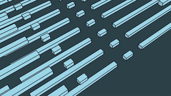 animation of simple geometric shapes in bright colors , the background ...