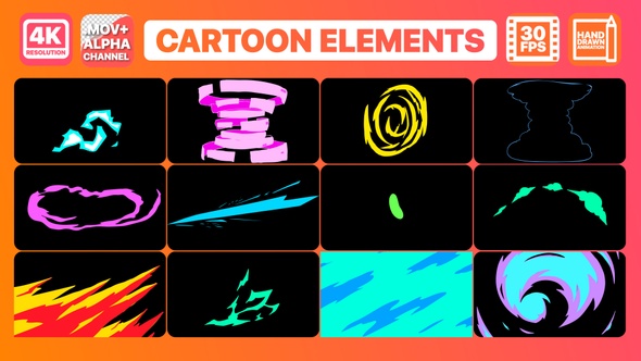 Cartoon Dynamic Shapes | Motion Graphics, Motion Graphics | VideoHive