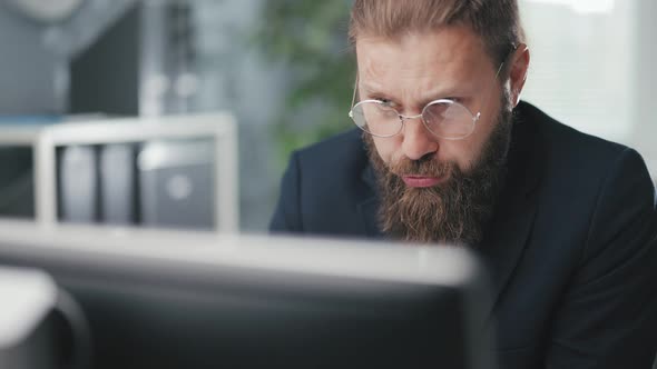 Man Using Pc for Video Call, Stock Footage | VideoHive