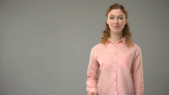 Woman Showing You Are Beautiful in Sign Language, Teacher Showing Words ...