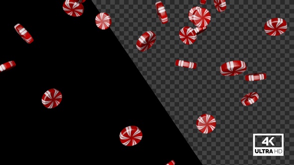Peppermint Candy Falling Slowly, Motion Graphics | VideoHive