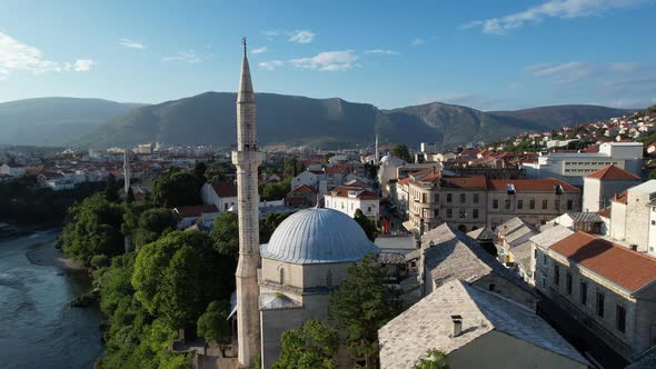 Mostar City Mosque, Stock Footage | VideoHive