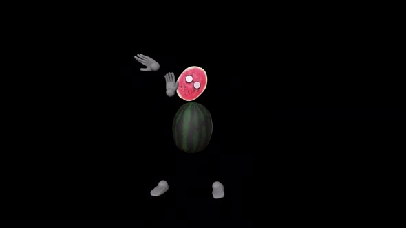 Cartoon Watermelon Dance IV, Motion Graphics | VideoHive