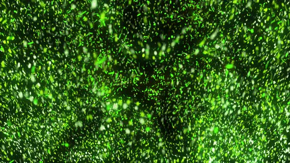 Green explosive particles, Motion Graphics | VideoHive
