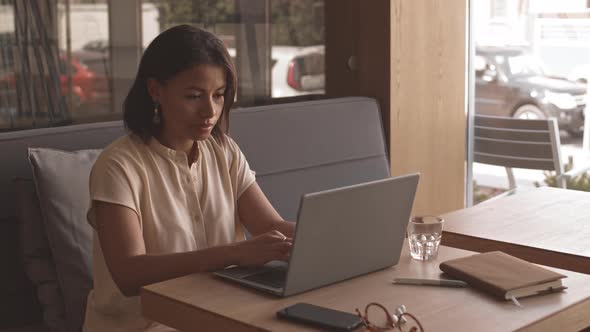 Woman Typing Email on Laptop, Stock Footage | VideoHive