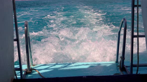 Boat Wake. Water wake from boat, Stock Footage | VideoHive