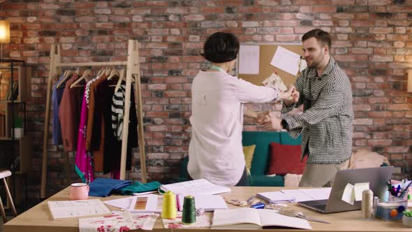 Two Beautiful Looking People are Grooving to the, Stock Footage | VideoHive