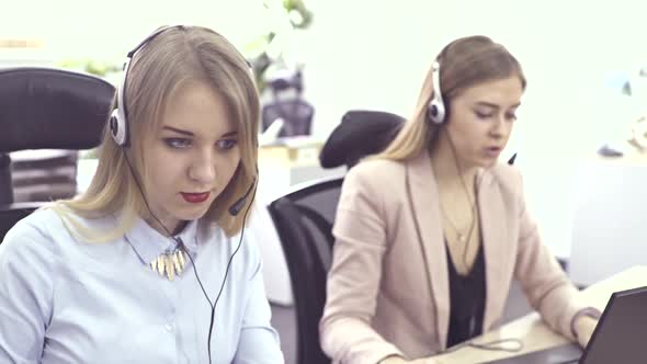 Call Center Agents Speaking with Customer, Stock Footage | VideoHive