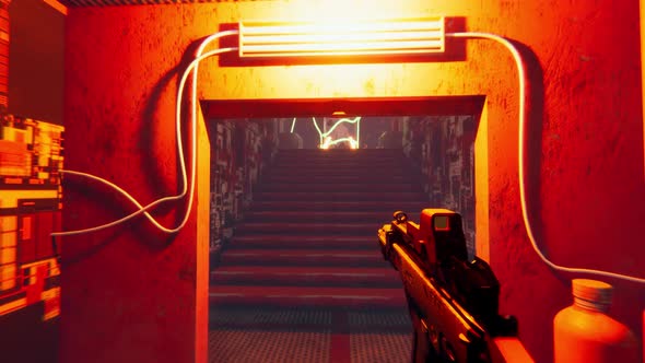 First Person Sci Fi 3D Space Shooter with Game Over at the End, Motion ...