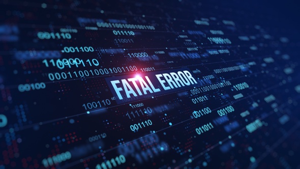 Fatal Error Digital Binary Code Background, Motion Graphics | VideoHive