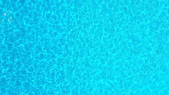 Blue Water in the Swimming Pool with Light Reflections, Stock Footage