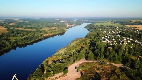 Western Dvina River And Summer Cottages 09, Stock Footage | VideoHive