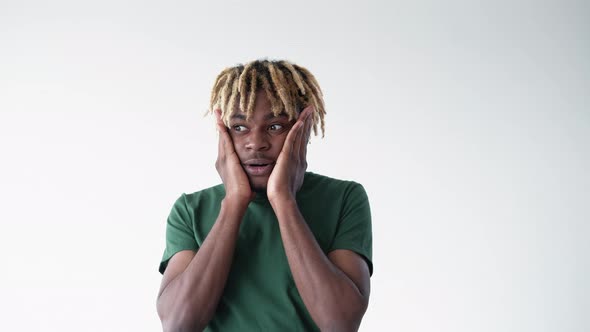 Shocked News Appalled Man Meme Expression Hipster, Stock Footage ...