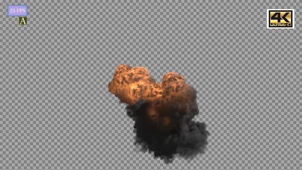 Explosion Side A3 4K, Motion Graphics | VideoHive
