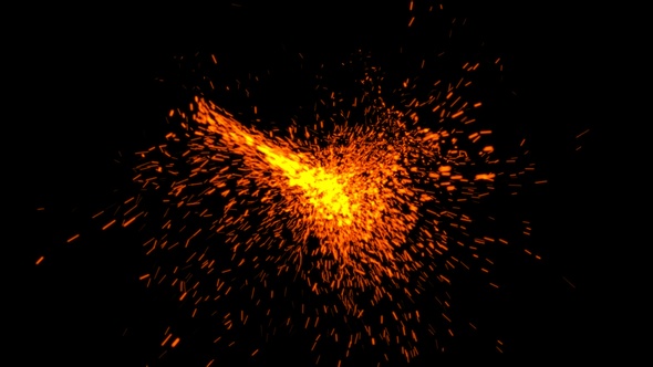 Fire Ember Particle Explosion, Motion Graphics | VideoHive
