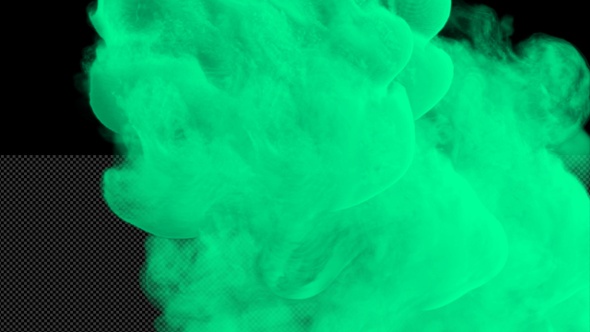 Blowing Aqua Color Smoke, Motion Graphics | VideoHive