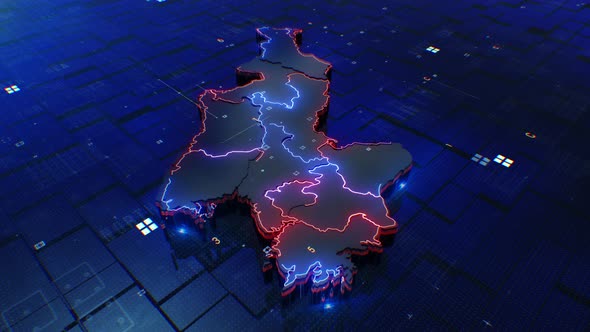 India Map 4k Loop by EA09studio | VideoHive