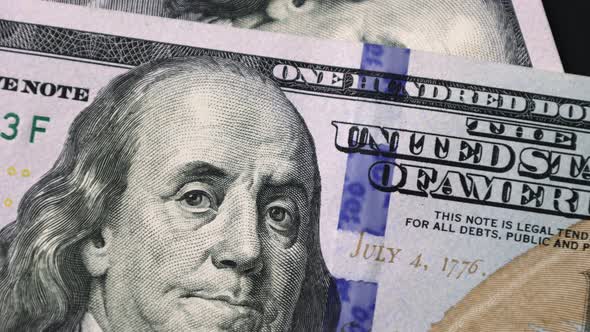 USD US dollar, banknotes, paper money, bills, 100 dollars, exchange ...