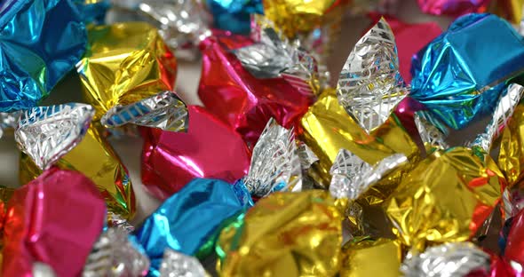 Colorful plastic wrap candy, Stock Footage | VideoHive